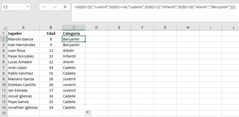 Funcion SI Anidada Excel: Cómo usar para simplificar tus fórmulas